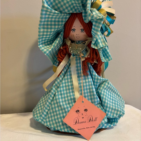 Toys | Vintage Dami Doll Porcelain Face Starched Hat And Dress | Poshmark